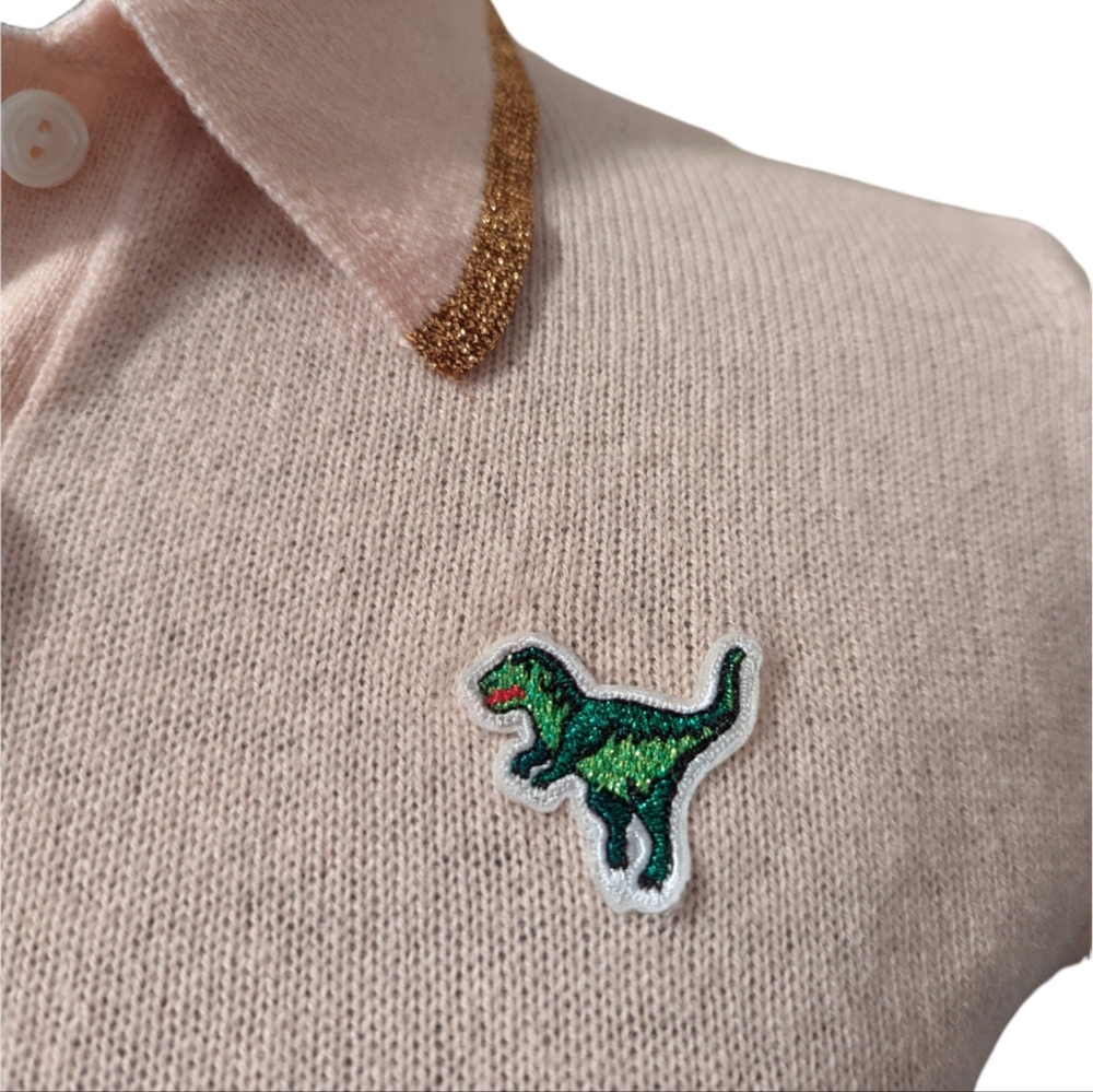 Coach Woman's Rexy Trex Pink Cashmere Pullover Polo S… - Gem